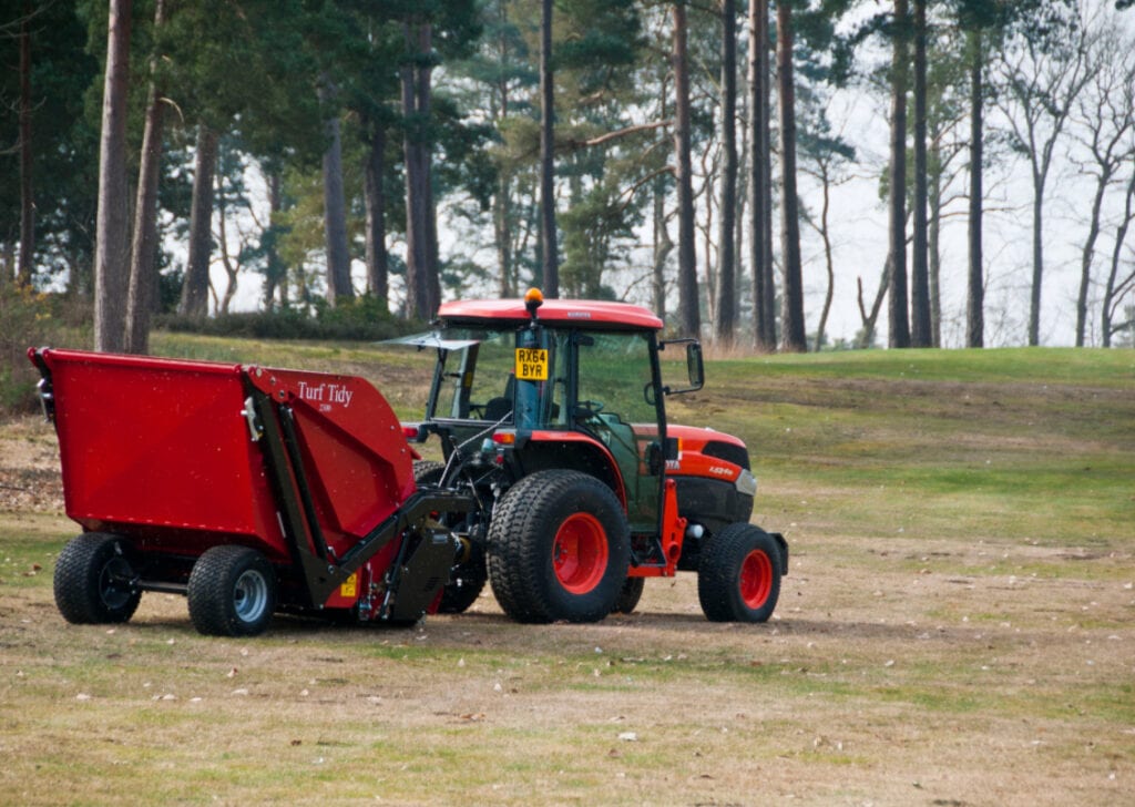 Turf-Tidy 2300 as Sweeper - Links Turf Equipment