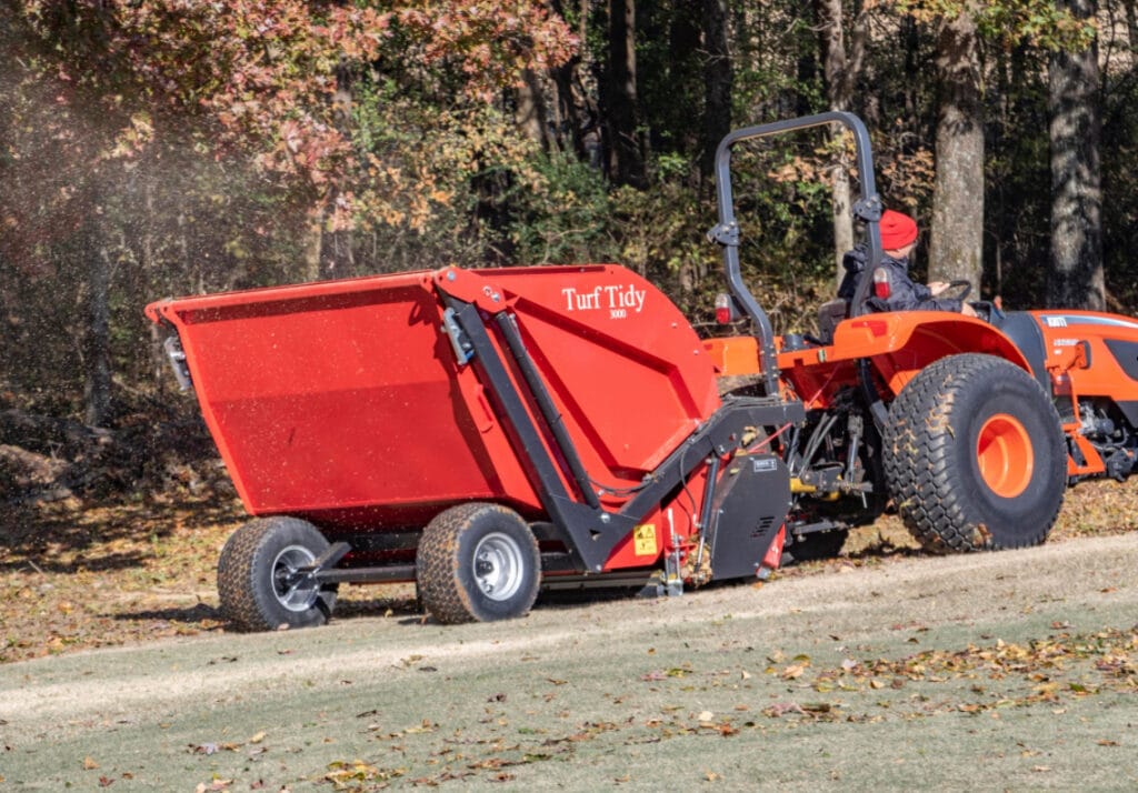 Turf-Tidy 3000 as Sweeper - Links Turf Equipment